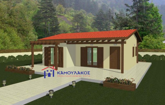 Προκάτ Κατοικία 58 τ.μ. - Προκατασκευασμένα Σπίτια - Τροχοβίλες