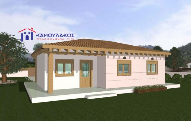 Προκάτ Κατοικία 75 τ.μ. - Προκατασκευασμένα Σπίτια - Τροχοβίλες